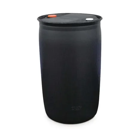 Plastfat 200 L, svart, UN och Ex-klassat sprundfat | PK Produkter®